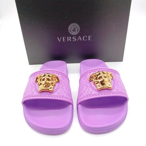 Versace | Shoes | Versace Medusa Rubber Pool Slides Sandals | Poshmark
